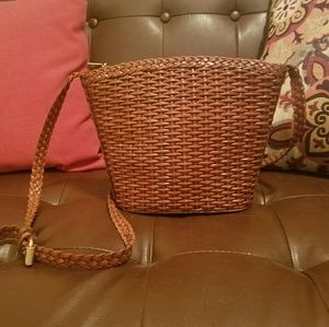 Cem | Bags | Vintage Cem Braided Leather Brown Crossbody Bag | Poshmark